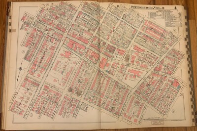1939 BLOOMFIELD PITTSBURGH PENNSYLVANIA ROUP AV TO MILLVALE AV ATLAS ...