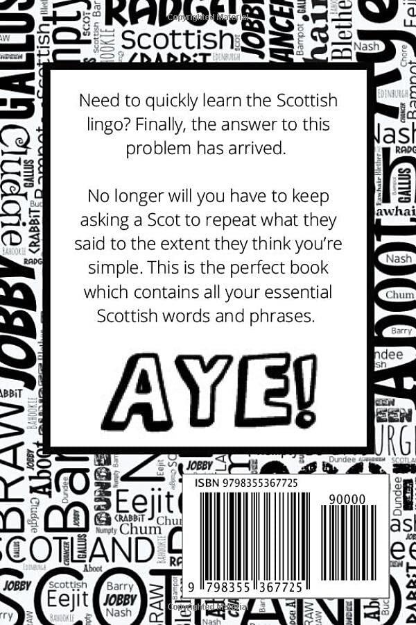 Scotland Slang Phrase Book. A Pocket Guide To Scottish Words & Phrases ...