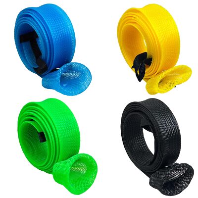 2 Pcs Fishing Rod Covers Rod Sleeve Sock with Lanyard for Fly, Spinning ...