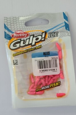 Berkley Gulp Alive Waxies Ice Fishing Waxies - Pink Color - 30 Count ...