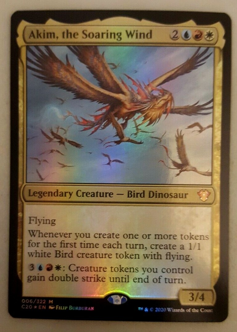 1x Akim, the Soaring Wind FOIL Commander 2020 Ikoria Magic the ...