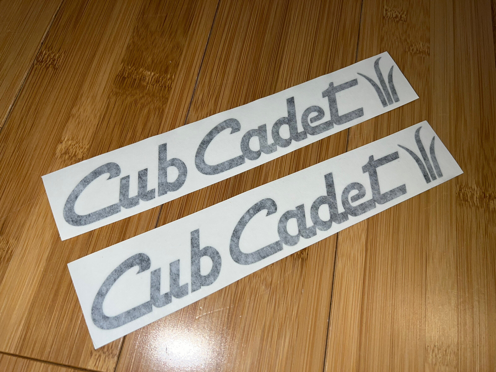 CUB CADET with GRASS DIE CUT DECAL / STICKER 9” (SET OF 2) - BLACK Lawn ...