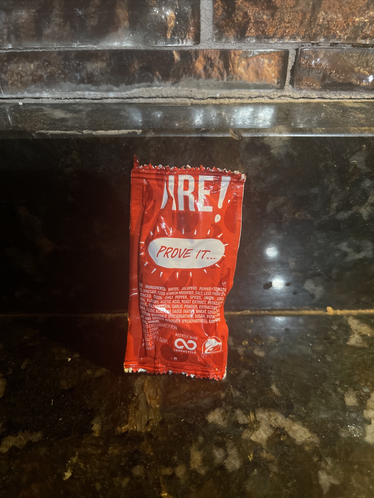Taco Bell Fire Sauce Packet EXTREMELY RARE FACTORY ERROR | eBay