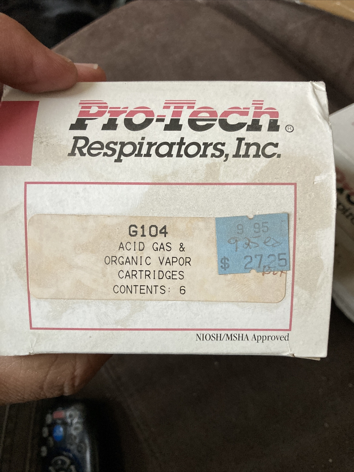 NOS G104-G208 Cartridge Acid Gas Filter TC-23C-421 Niosh QTY:10 5 Pairs ...
