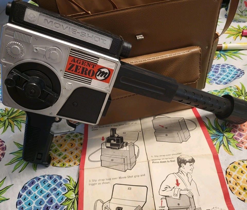 Vtg 1965 Mattel Agent Zero M Movie Shot Spy Camera Cap Gun Toy COMPLETE ...