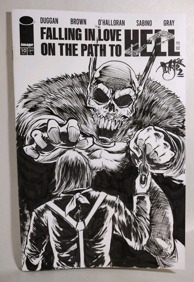 Falling In Love On The Path To Hell #10 Image Sketch Cover W Original ...