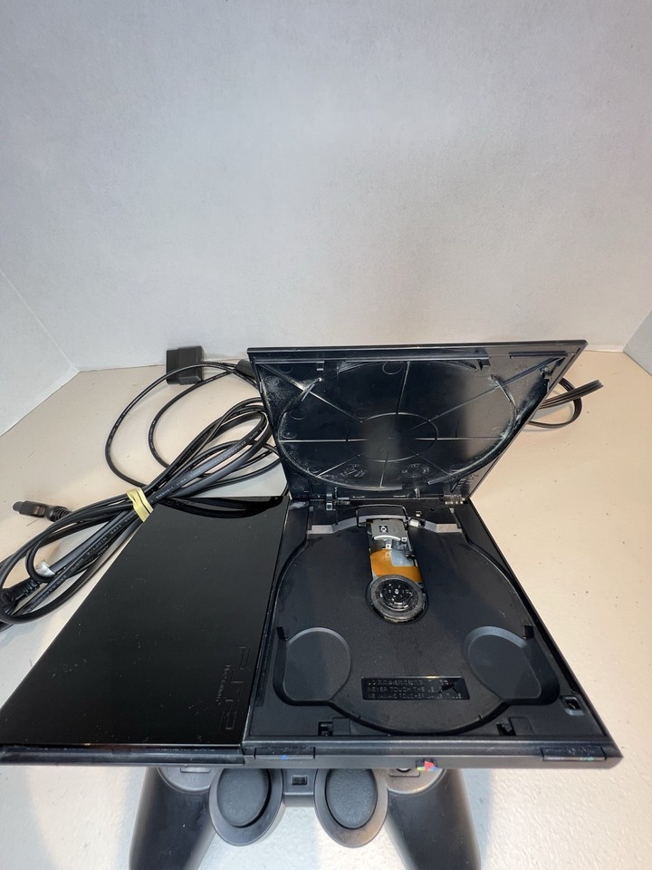 Sony PlayStation 2 (PS2) Slim Console SCPH-90001 w Cords & Controller ...
