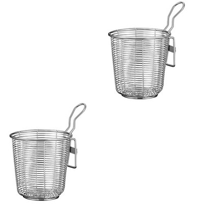2 Count Stainless Steel Colander Ramen Noodle Strainer for Pasta | eBay