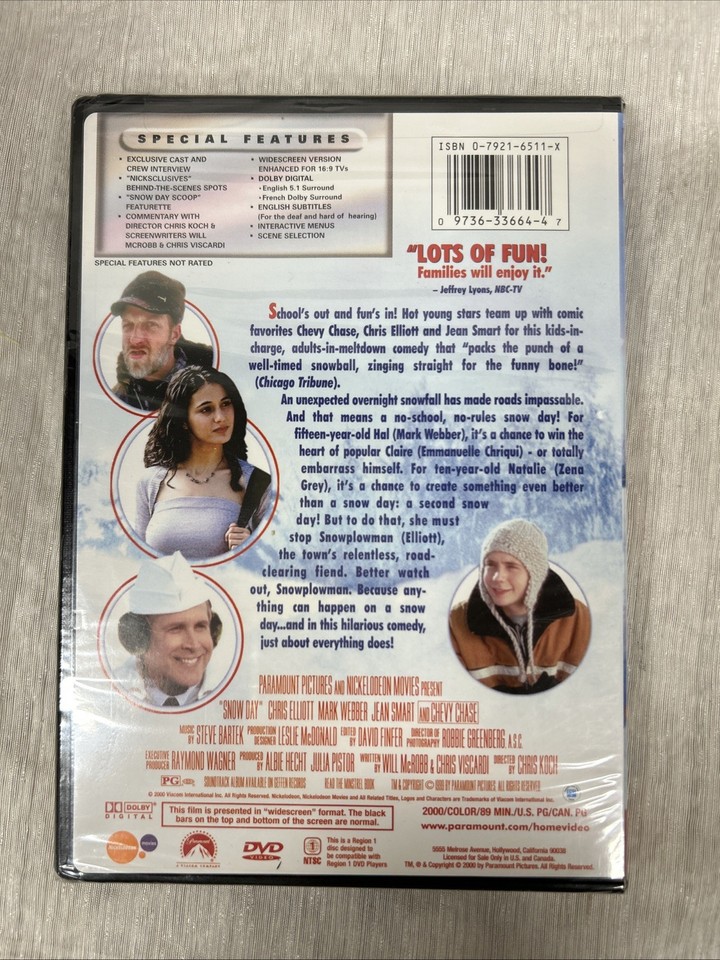 Snow Day (DVD, 2000) New Factory Sealed 97363366447| eBay