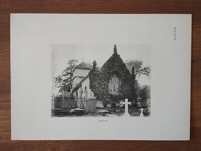 Shipton Church, Shropshire - Exterior View - Antique Print - 1894 | eBay UK