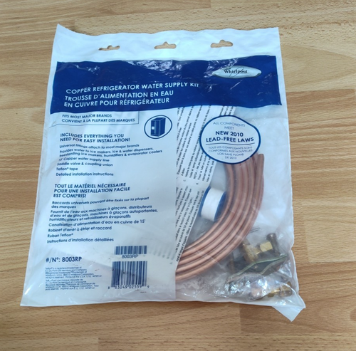 Whirlpool Copper Refrigerator Water Line Installation Supply Kit 8003RP ...