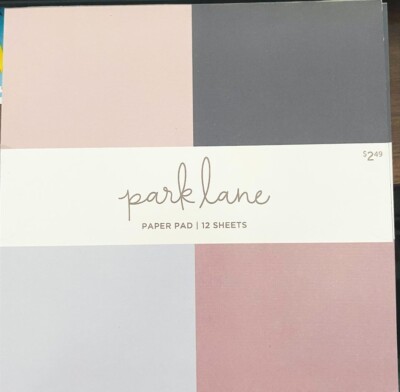 Park Lane 6"x 6" paper pad~12 sheets matte SOLIDS paper~Beautiful ...