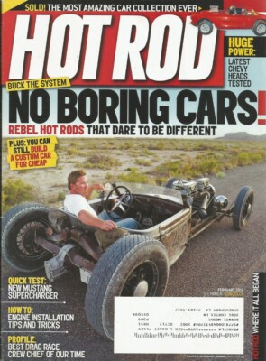 HOT ROD 2010 FEB - FLINTSTONE, CAR-BIKE, RARE MUSTANG IIs, #12 COKE ...