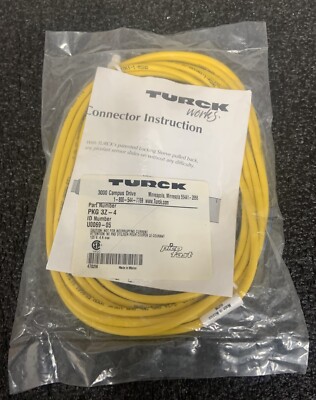 Turck PKG 3Z-4 Cordset Straight Female 3-Pin Pico Fast; U0069-05 | eBay