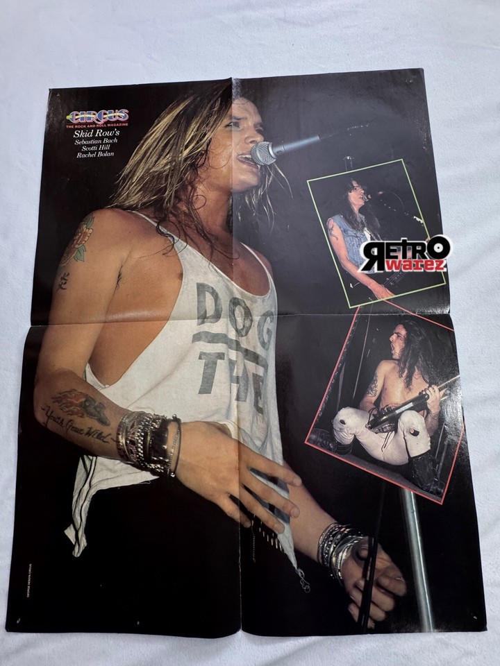 Faith No More Skid Row Folded DS Poster 16.25x21” Mike Patton Circus ...