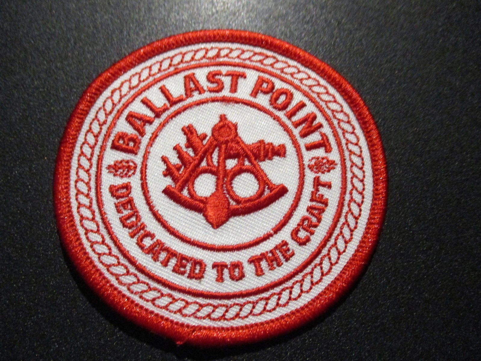 BALLAST POINT sculpin red white sextant PATCH iron on craft beer ...