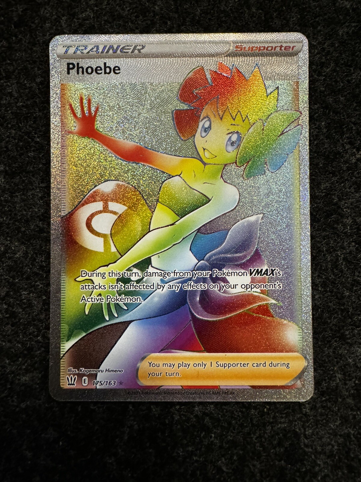 Pokémon TCG Phoebe Sword & Shield - Battle Styles 175/163 Holo Secret ...