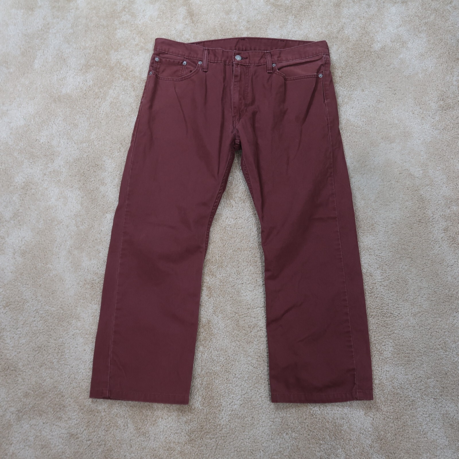 Levi’s 514 Straight Leg Jeans Men's 38x30 (38x27) red Pants | eBay