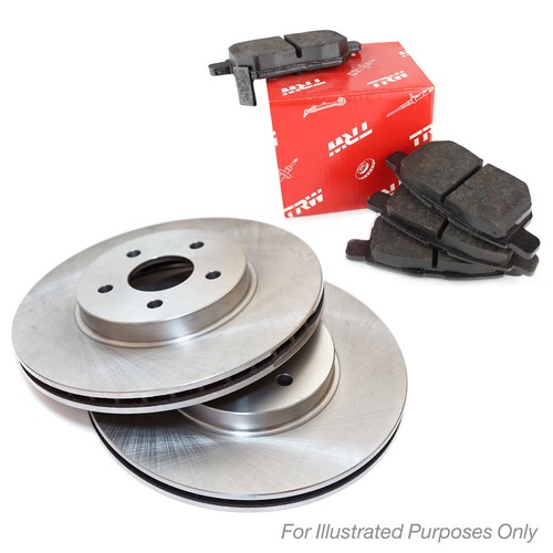Genuine TRW Front Vented Coated Brake Discs & Brake Pads - DF4454 ...