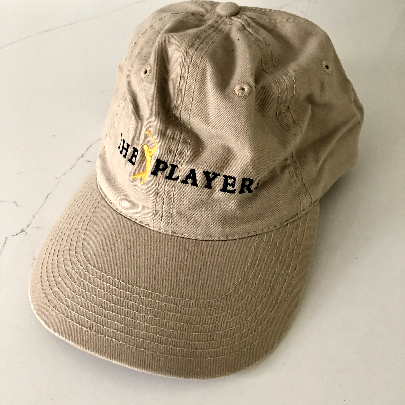 NWOT New The Players Championship TPC Golf 100% Cotton Beige Baseball ...