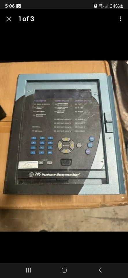 GE MULTILIN 745 TRANSFORMER MANAGEMENT RELAY. USED TEST 100% | eBay