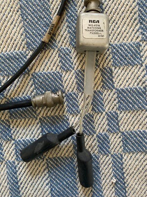 RCA WG-451A 75-300 ohms matching transformer with 4' BNC CABLE. | eBay
