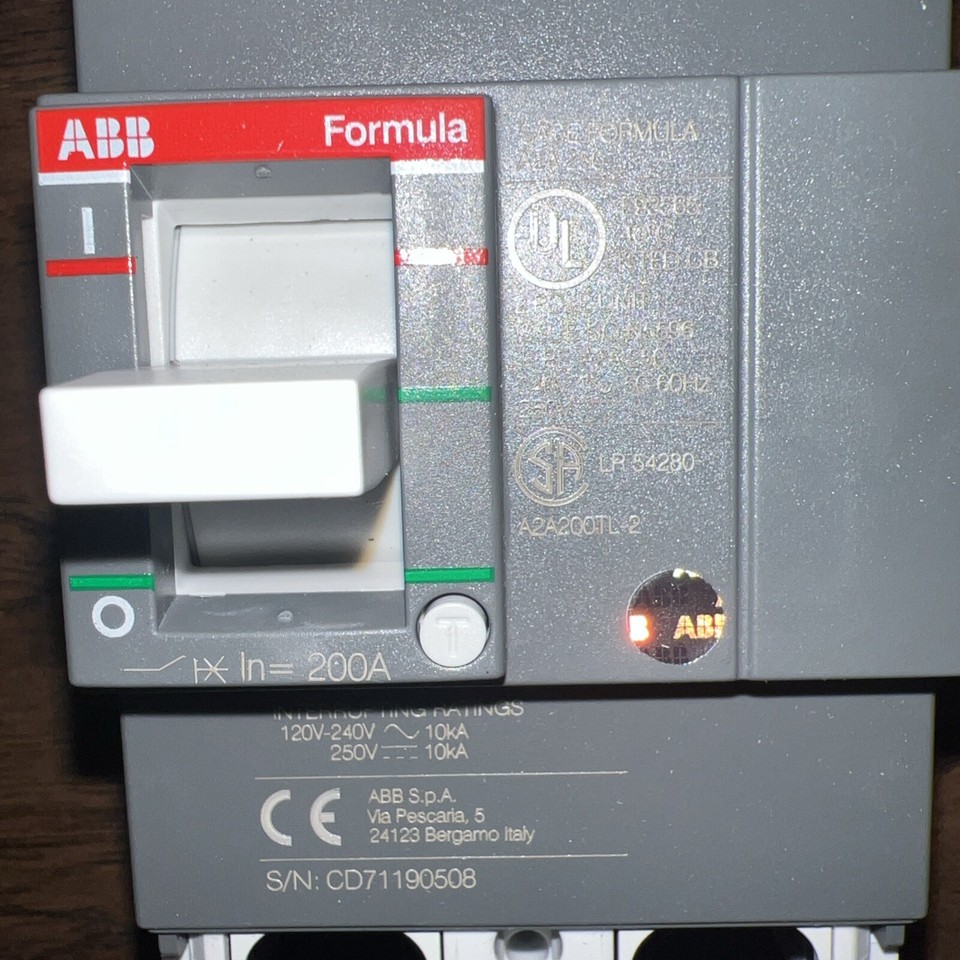ABB A2A200TL-2 200A Molded Case Circuit Breakers A2A 250 Tmf 200-2000 ...