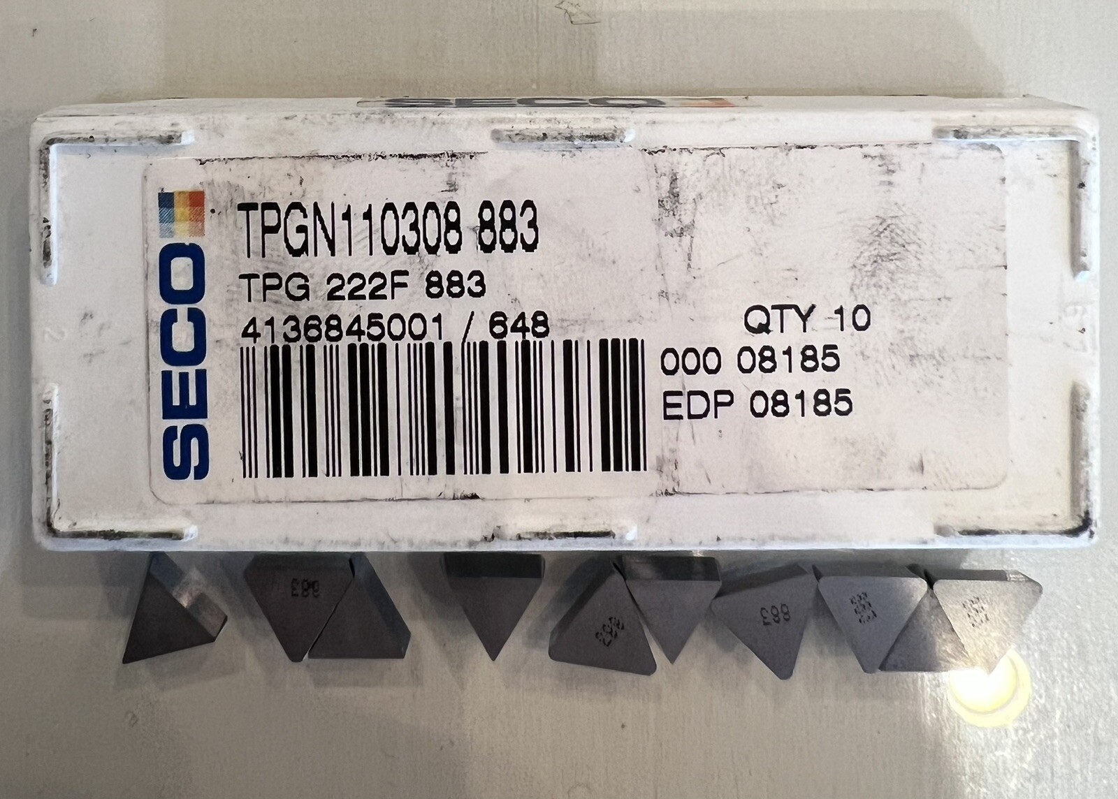 SECO Carbide Inserts TPGN110308 883 TPG 222F 8pcs | eBay