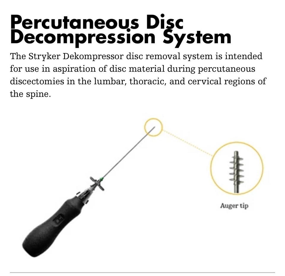 Stryker Percutaneous discectomy Probe | eBay