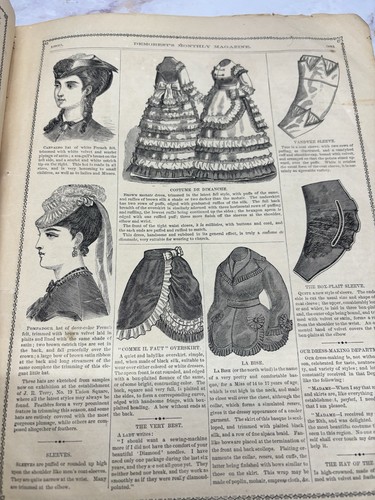 Antique Demorest’s Illustrated Monthly Mirror Of Fashion Magazine ...