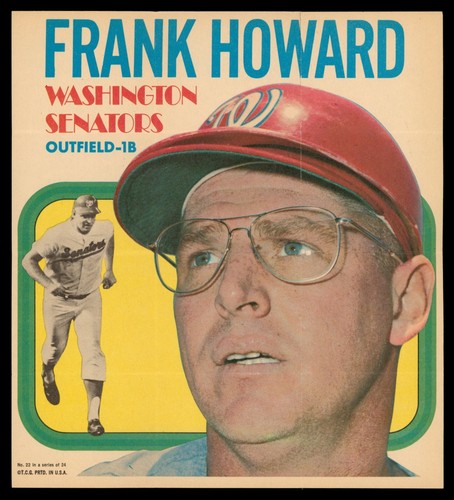 1970 Topps Posters Inserts Set-Break # 22 Frank Howard *GMCARDS* | eBay