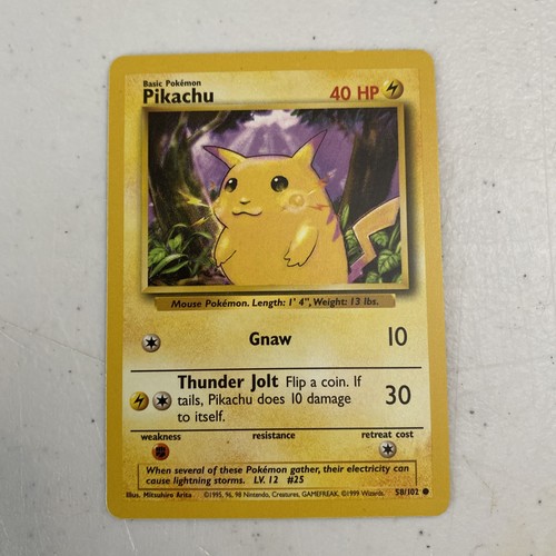 Pokemon TCG Base Set 1st ed 58/102 Pikachu German - GEM MINT - USA ...