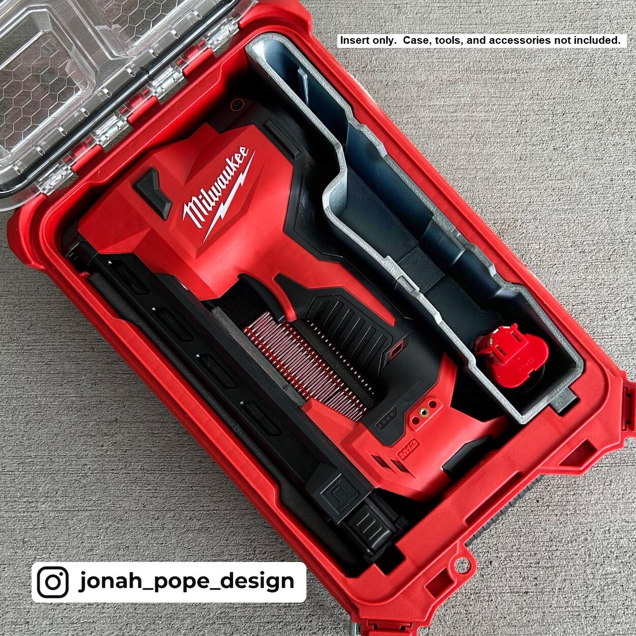 Milwaukee Packout Insert for M12 Cable Stapler | Jonah Pope Design ...