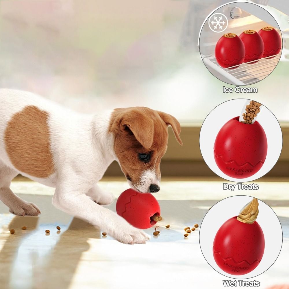 Cartoon Dog Treat Dispenser Stuffable Dog Puzzle Toys For Aggressive ...