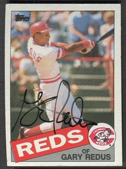 Gary Redus Autograph Signed 1985 Topps Cincinnati Reds Auto #146 | eBay