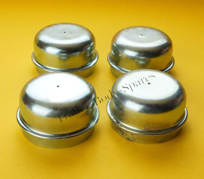 FREE UK Post - 4 x 50mm Metal Grease Dust Hub Caps for Trailer Wheels ...