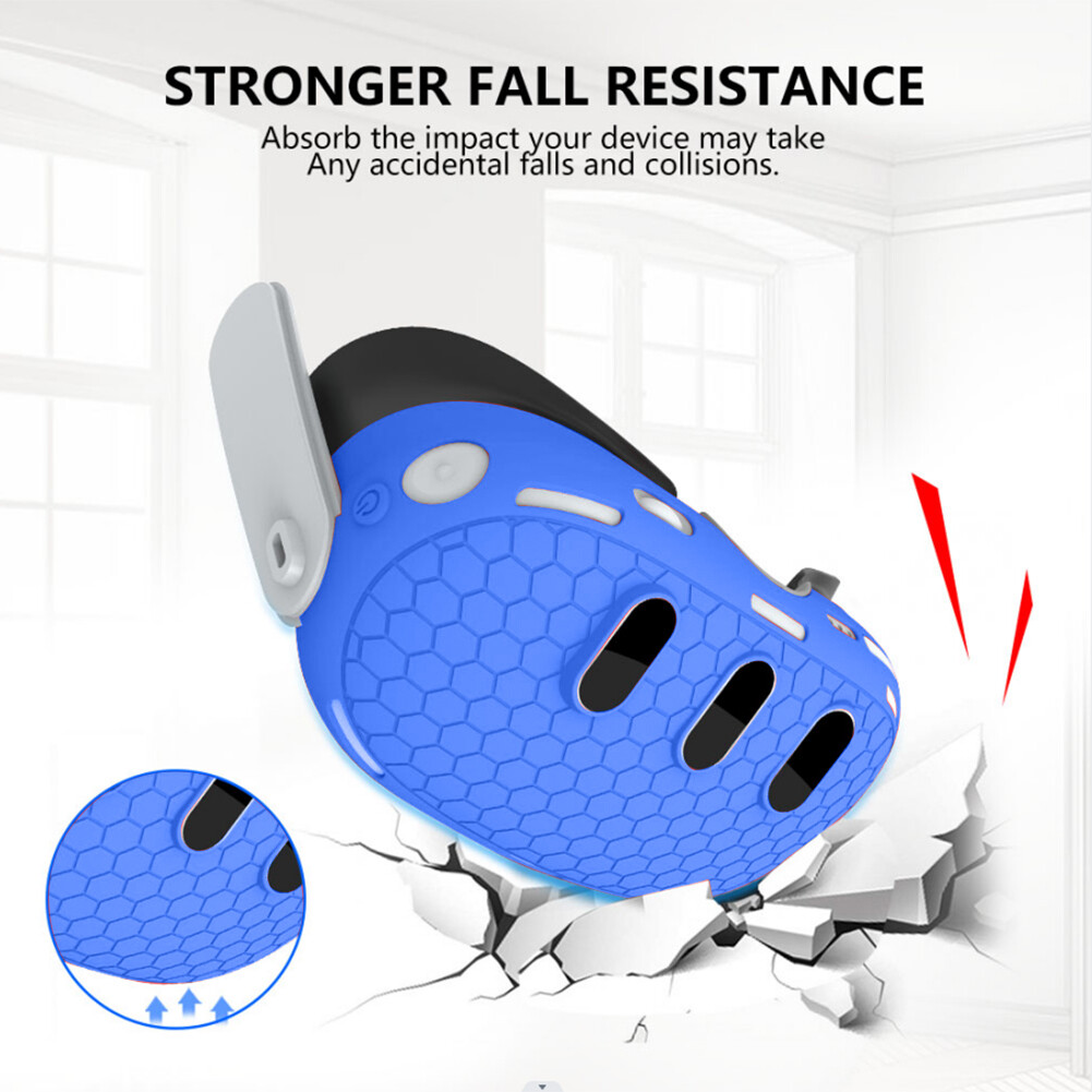 7pcs Accessories Set Silicone Protective Cover for Meta Quest 3 (Blue ...