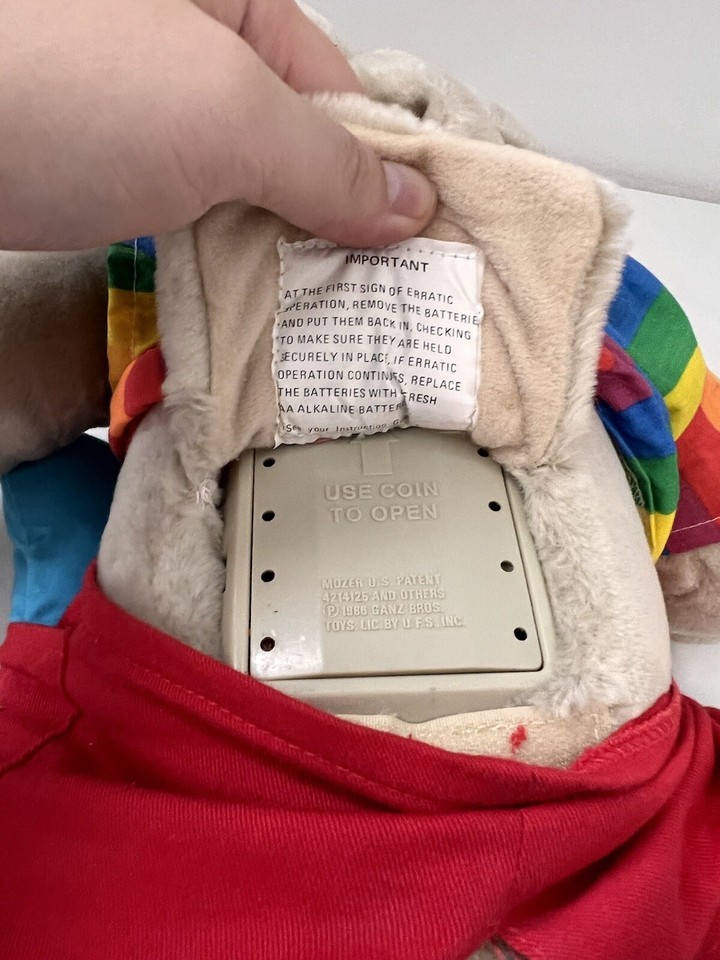 Talking Wrinkles Dog Electronic Puppet Vintage 1986 with Bone & Box ...