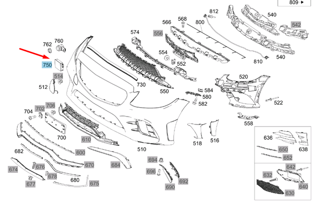 MERCEDES-BENZ C W205 Front Radar Sensor A0009052716 Genuine for sale ...