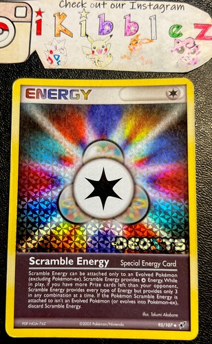 Scramble Energy 95/107 MP Kaleidoscope Holo Deoxys Stamped Pokémon Card ...