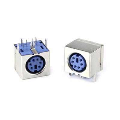 PS2 Plugs Jack 6 Pin Keyboard Mouse PCB Board Mount Connector Socket 5 ...
