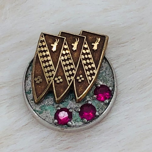 Vtg Buick Employee Service Award 10k Gold Filled Ruby Lapel Pin Tie ...