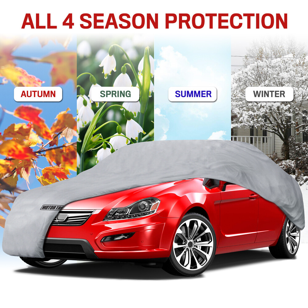 Motor Trend Full Car Cover Waterproof UV Sun Rain Snow Resistant ...