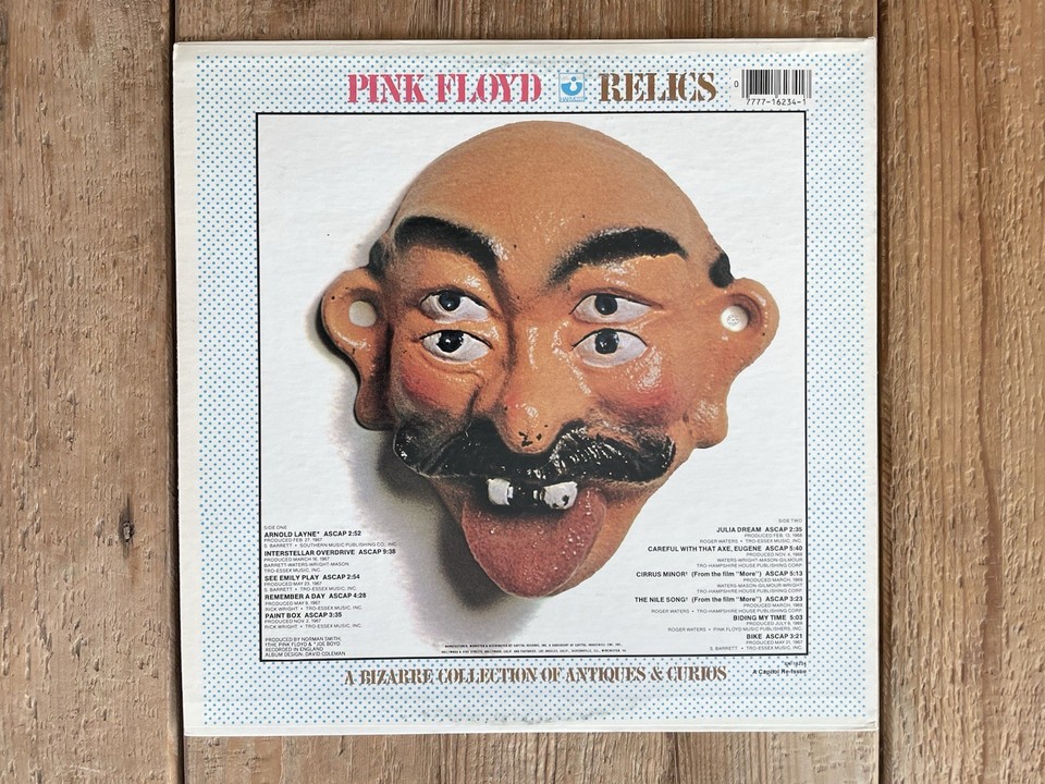 Pink Floyd: Relics vinyl LP VG+ 1982 Capitol Records SN-16234 Syd ...