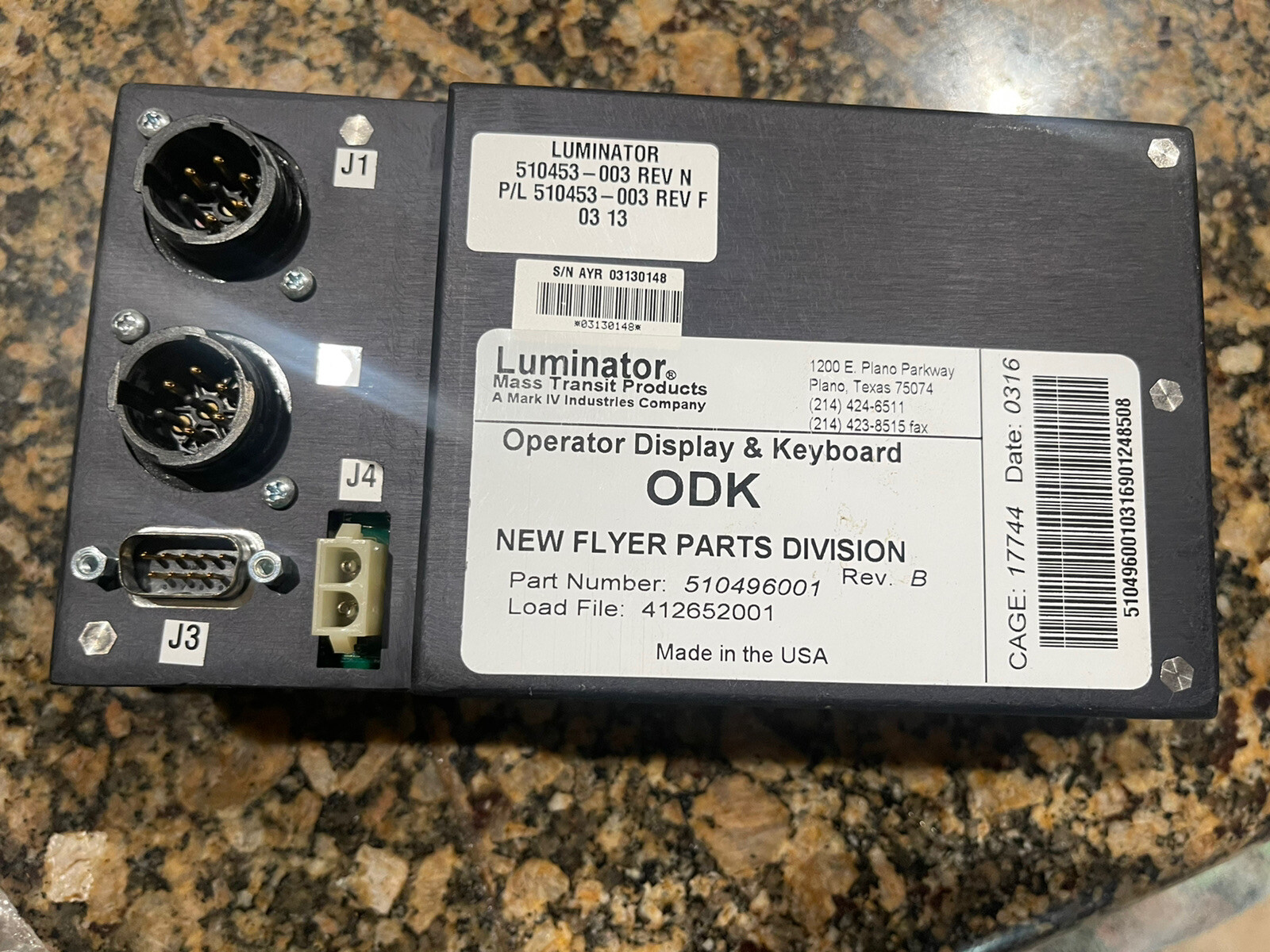 Mass Transit LUMINATOR OPERATOR DISPLAY & KEYPAD LED CONTROLLER ...