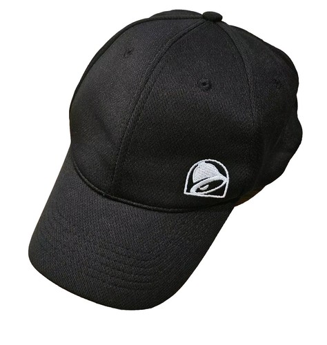 Taco Bell Employee Hat Cap Adult Size Adjustable Snapback Black OSFM ...