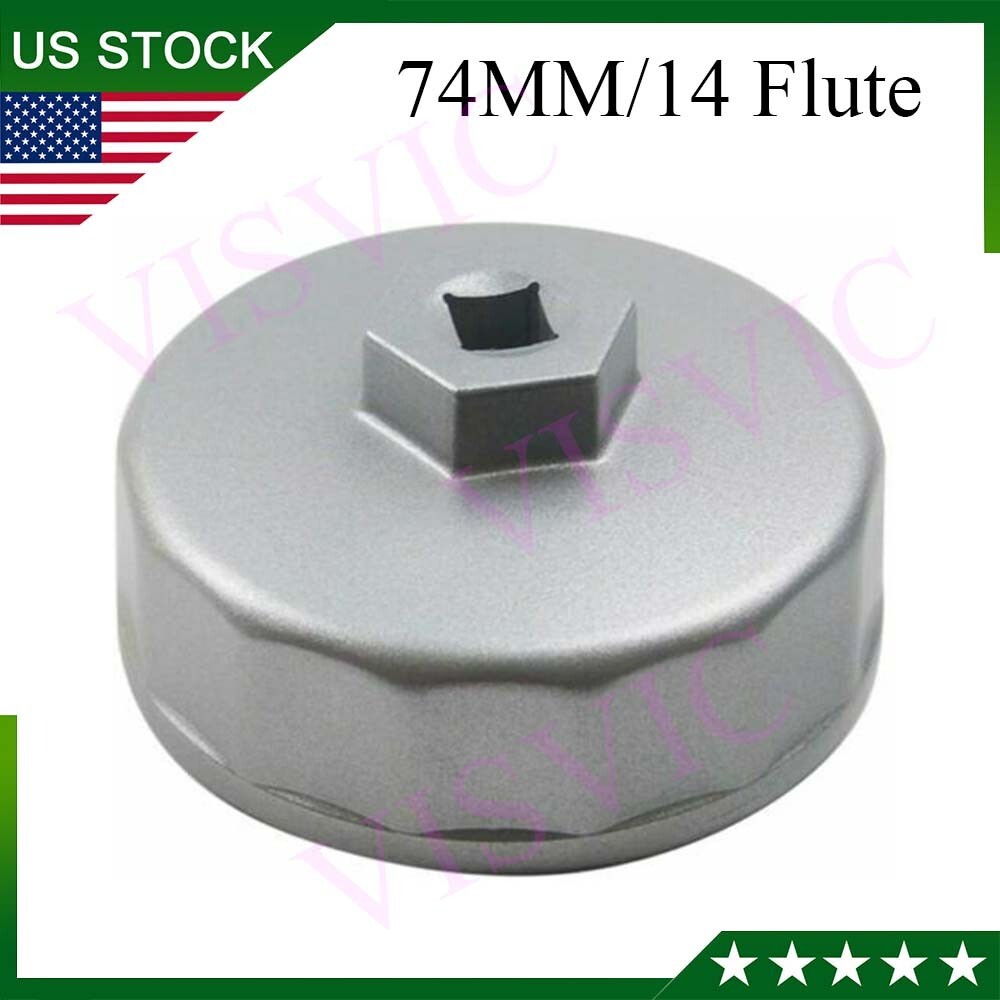 74mm 14 Flute Oil Filter Housing Cap Cup Wrench Socket For Mercedes ...