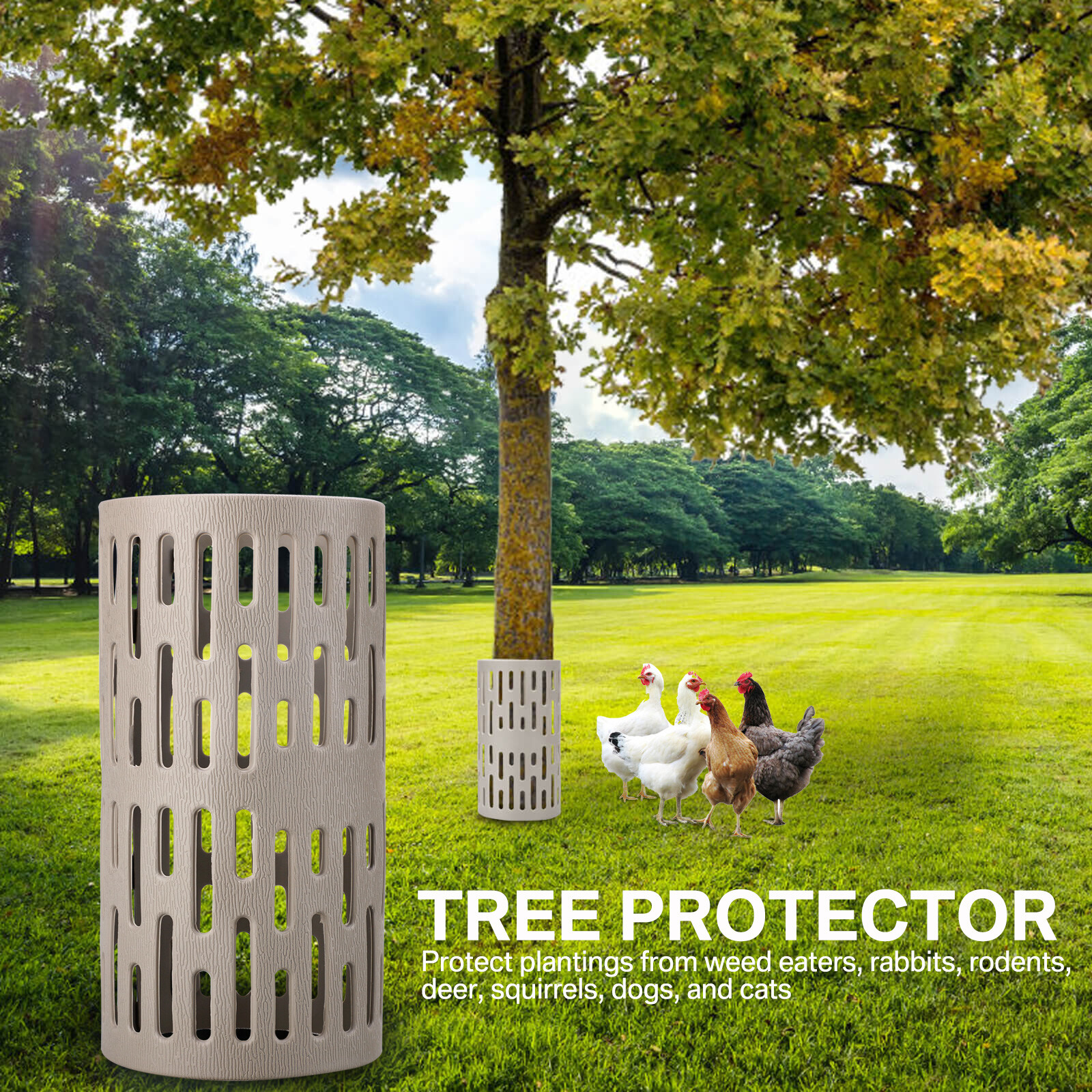 6x Plant Trunk Protectors Flexible Tree Guard Durable Stump Protection ...
