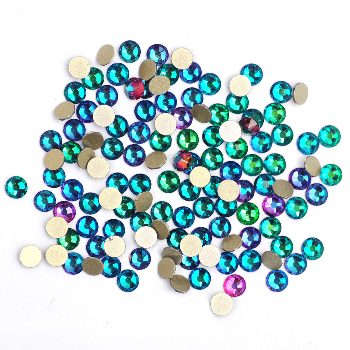 high-quality 2088 Green Blue Volcano Flatback Non Hotfix Nail Art ...