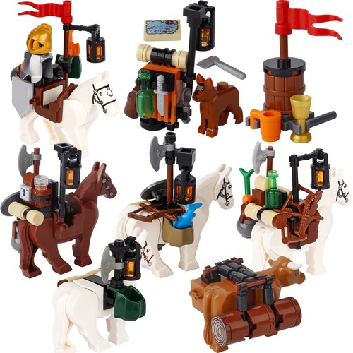 MOC Notice Board Bonfire Stove Medieval Town Street For LEGO Building ...